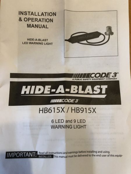 Vilkur 9 LED peitvalgusti Punane Hide-A-Blast Code-3